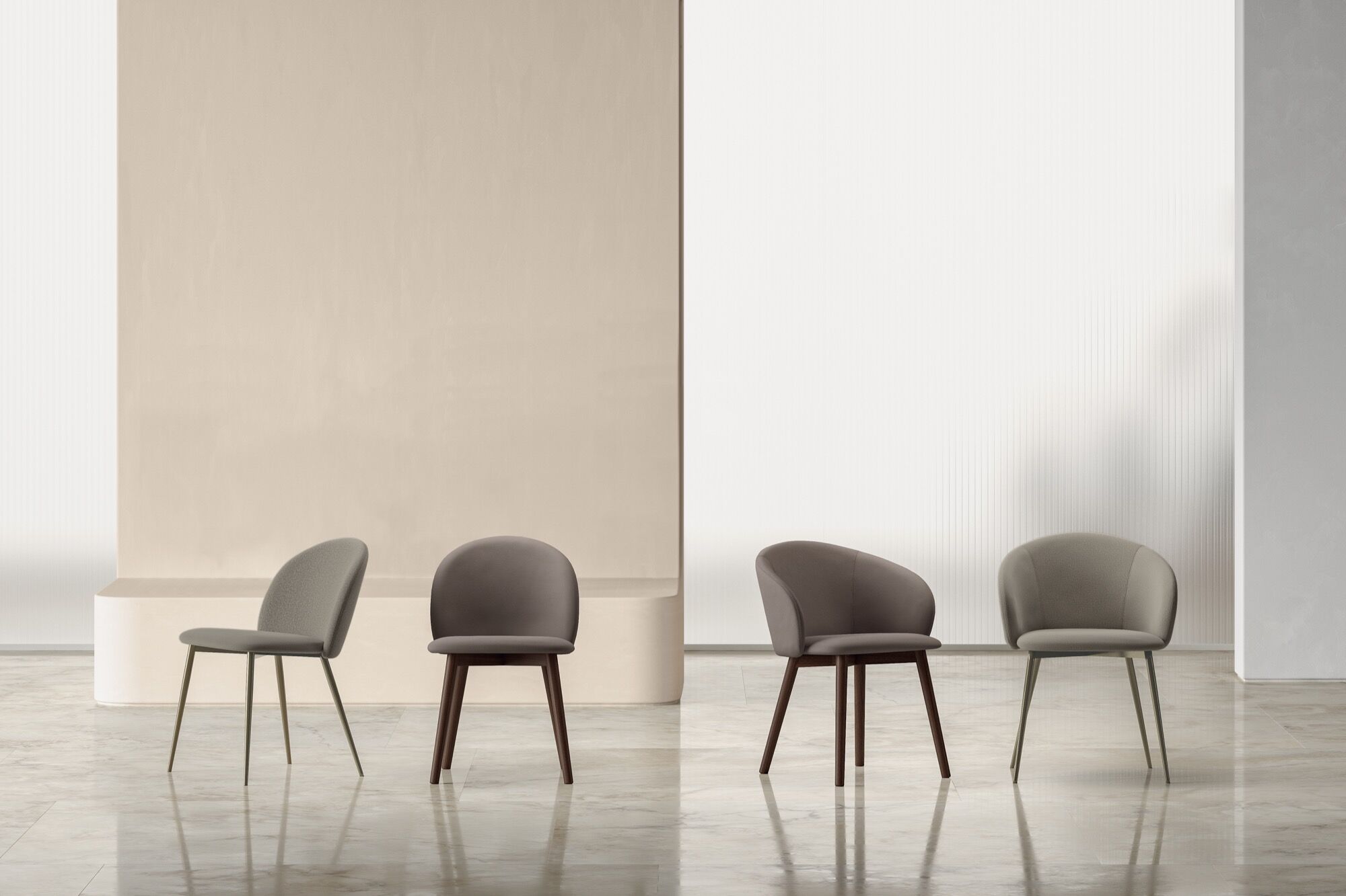 Rebecca - Chairs, barstools & armchairs Bontempi
